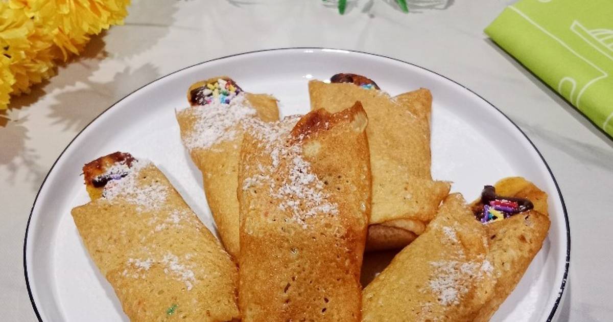 Resep Pisang Crepes Coklat Salju Oleh Kasmira Cookpad