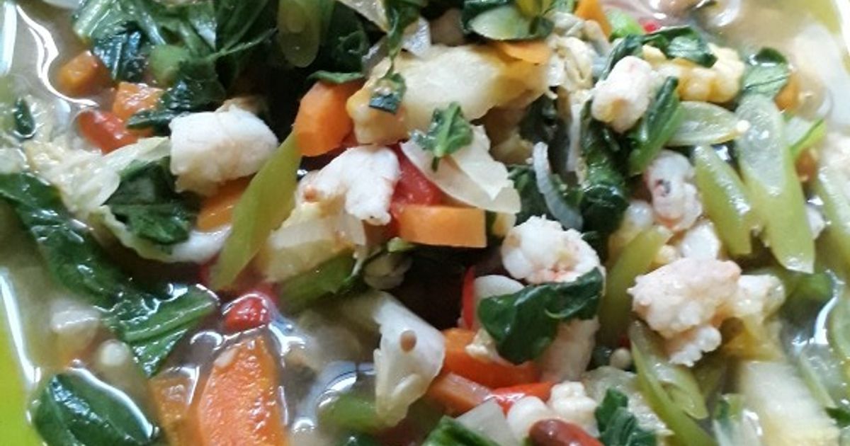Resep Cap Cay Udang Saos Inggris oleh Ummu Zalfa - Cookpad