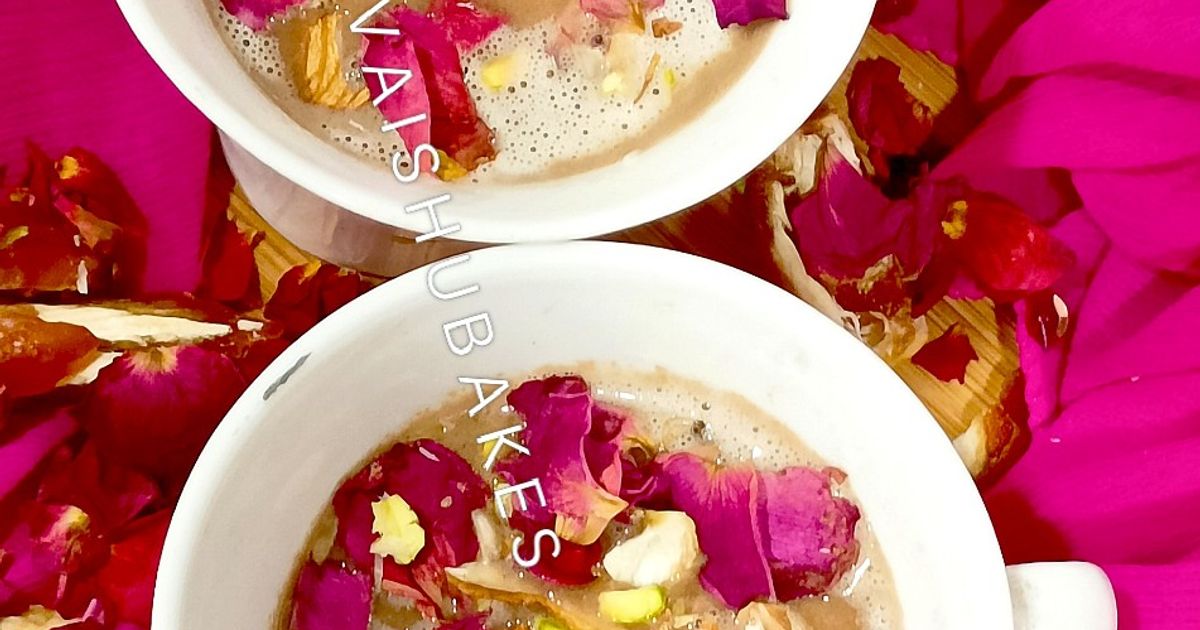 Sheer Chai (Pink Tea) Kashmiri Pink Tea Recipe by Vaishali Suhas - Cookpad