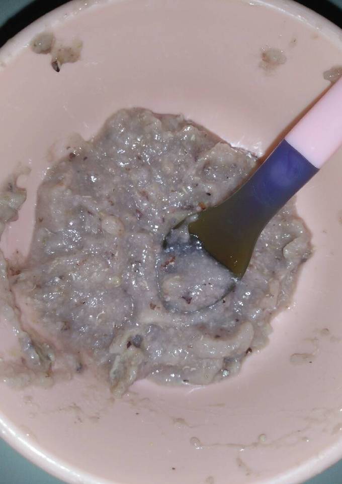 Resep MPASI beras putih, merah, hitam + quinoa putih + sapi + duo ...