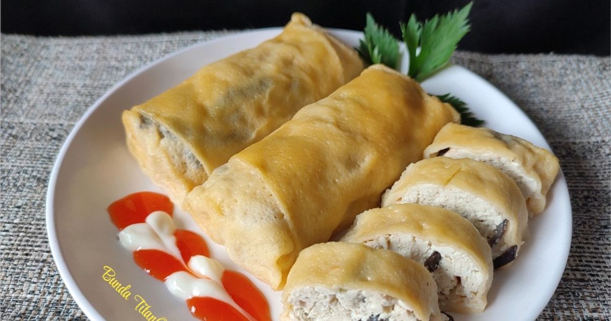 Resep Rolade Tahu Ayam Jamur oleh Bunda TitanQue - Cookpad