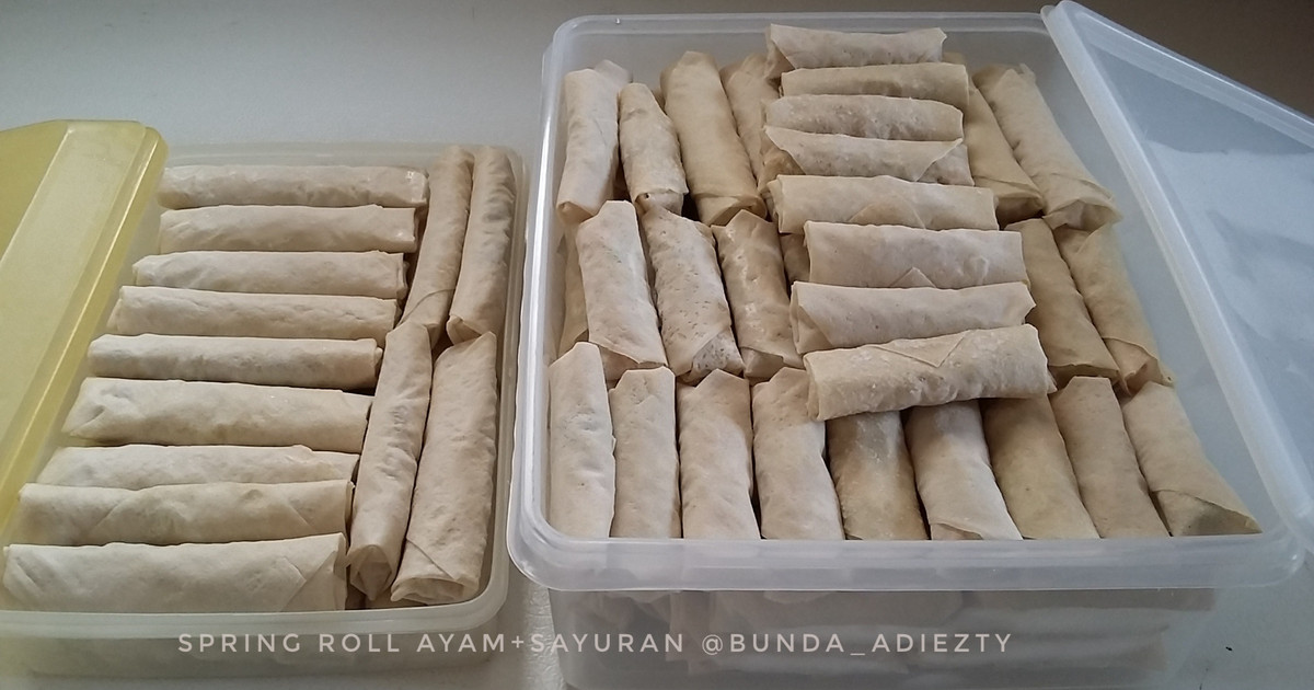 Resep Spring Roll Ayam+Sayuran oleh Bunda Adiezty - Cookpad