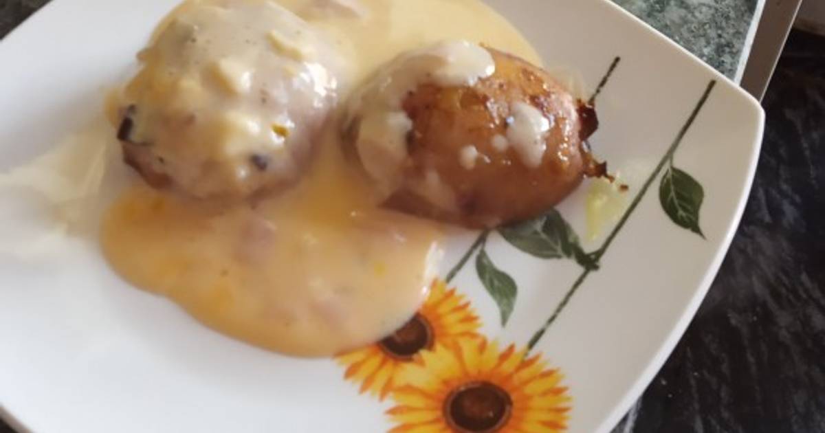 Papines con crema Receta de Fernando Fontenla- Cookpad