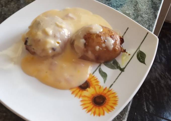 Papines con crema Receta de Fernando Fontenla- Cookpad