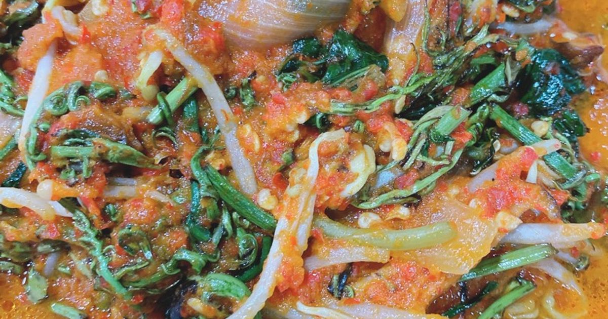 Resep Tumis Pakis Daun Kledek Toge Jamur Kemangi Cabe Vegan oleh Yenni ...