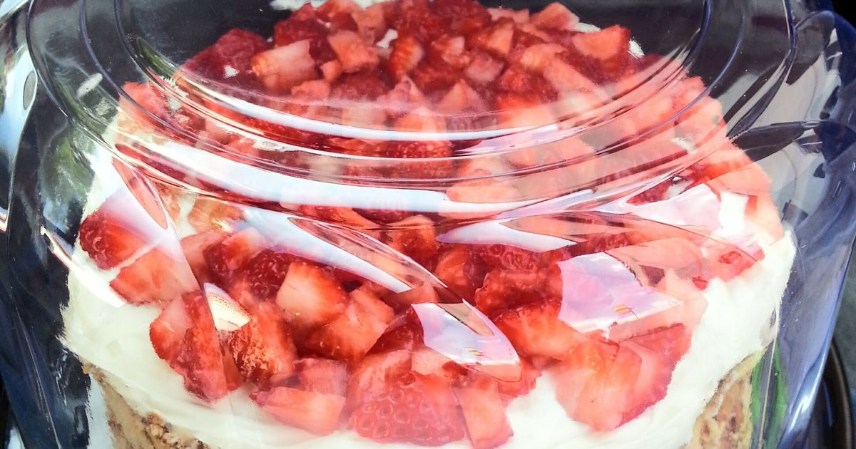 Strawberry Mostachon (Mexican Meringue Pie) Recipe By Cantalicia