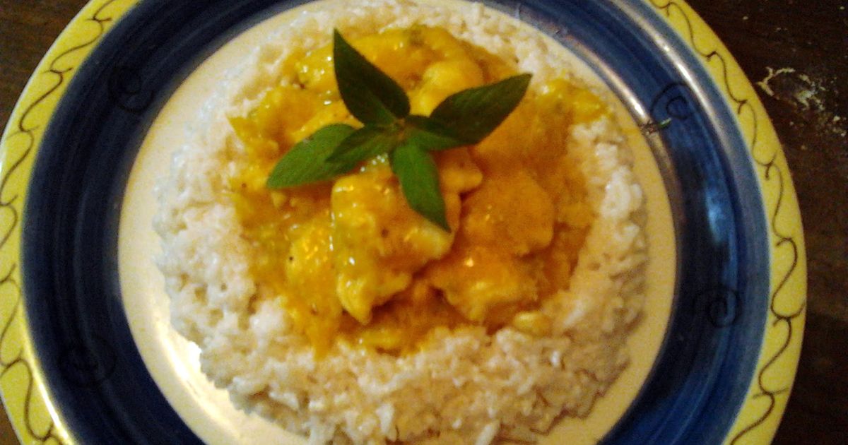 Amy's Ginger Fruity Curry With Coconut Rice . Recipe By Ladybird