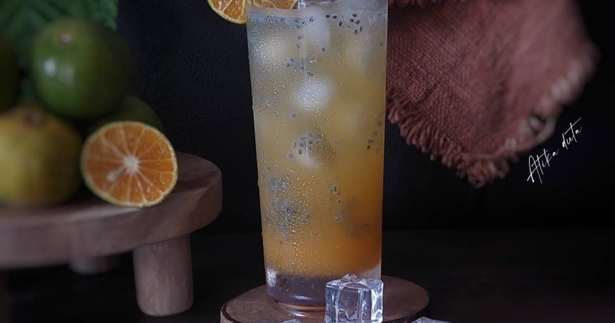 Resep Es Jeruk Selasih oleh Atika Duta - Cookpad