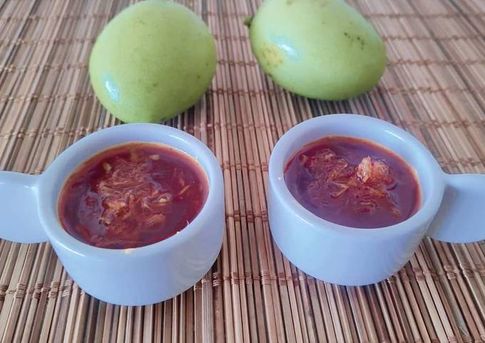 Instant Raw Mango Pickle (Chunda) Recipe by Anoli Vinchhi - Cookpad