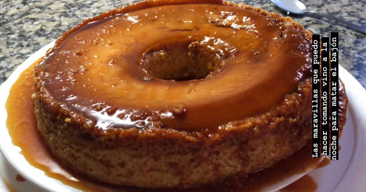 Flan casero a lo China Suarez Receta de Camila Gassmann- Cookpad