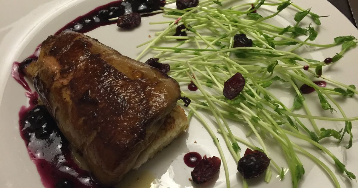 Foie Gras With Blueberry Sauce Recipe By Glenn Anderson