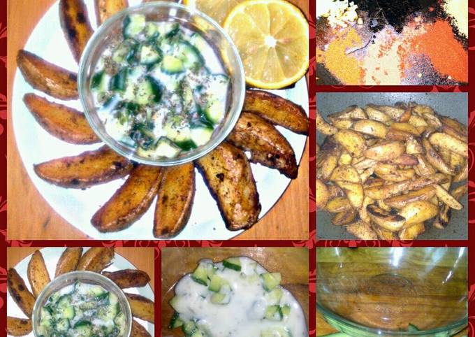 sig/*ari* Potato wedges hot and spicy Recipe by Sigrun - Cookpad