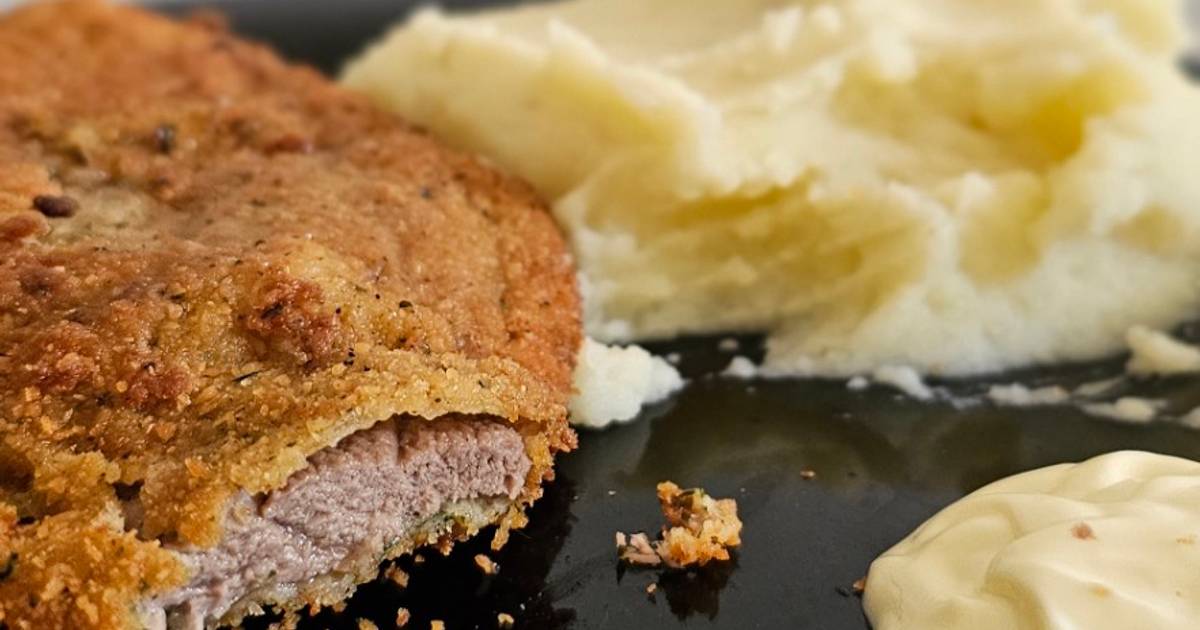 Milanesas de carne con puré - 22 recetas caseras- Cookpad