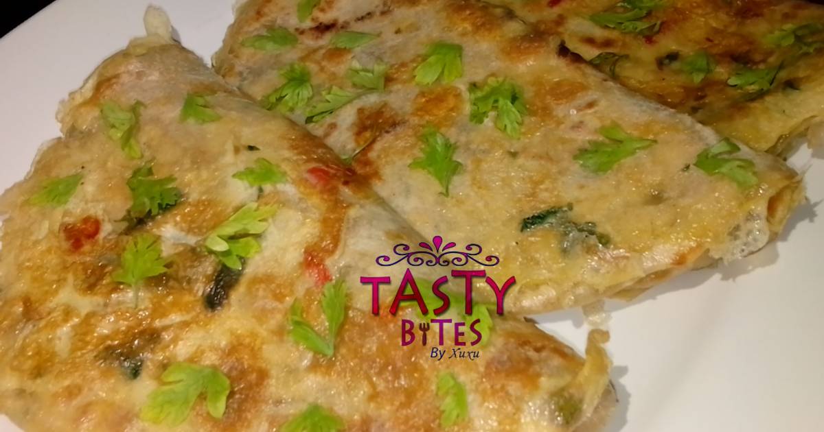 Egg paratha Recipe by Tasty Bites Kitchen - Cookpad