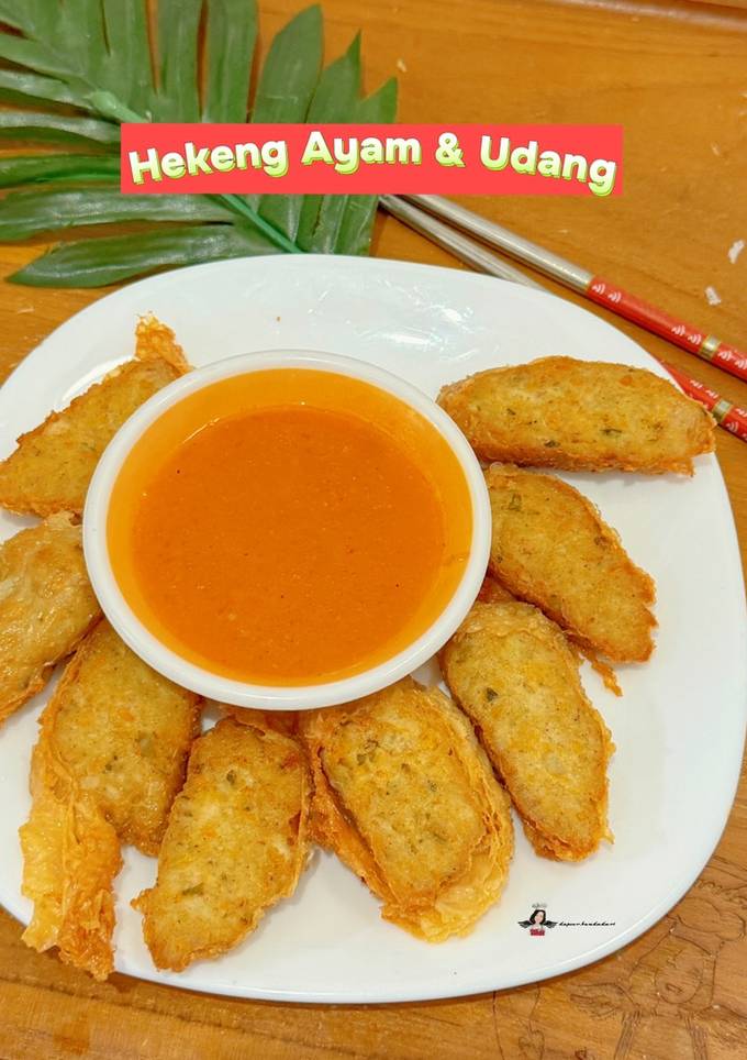 Resep Hekeng Ayam Udang dengan Kulit Tahu Nikmat oleh Bundadari - Cookpad