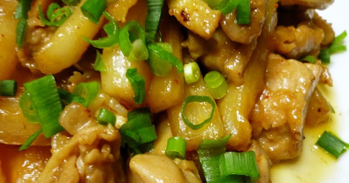 Daikon And Chicken Sautéed In Doubanjiang Paste Recipe By Cookpad.Japan