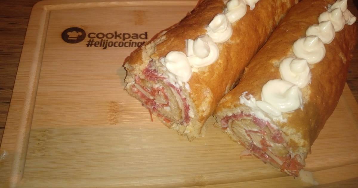 Pionono salado Receta de Mabel González - Cookpad