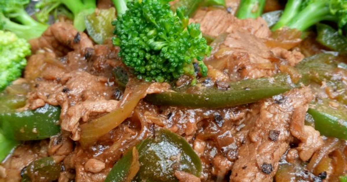 Resep Daging Sapi Lada Hitam Dengan Paprika Dan Brokoli oleh Lidya ...