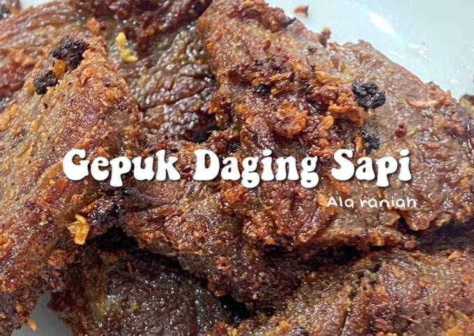 Resep Gepuk daging sapi simple oleh Raniah Achmad - Cookpad