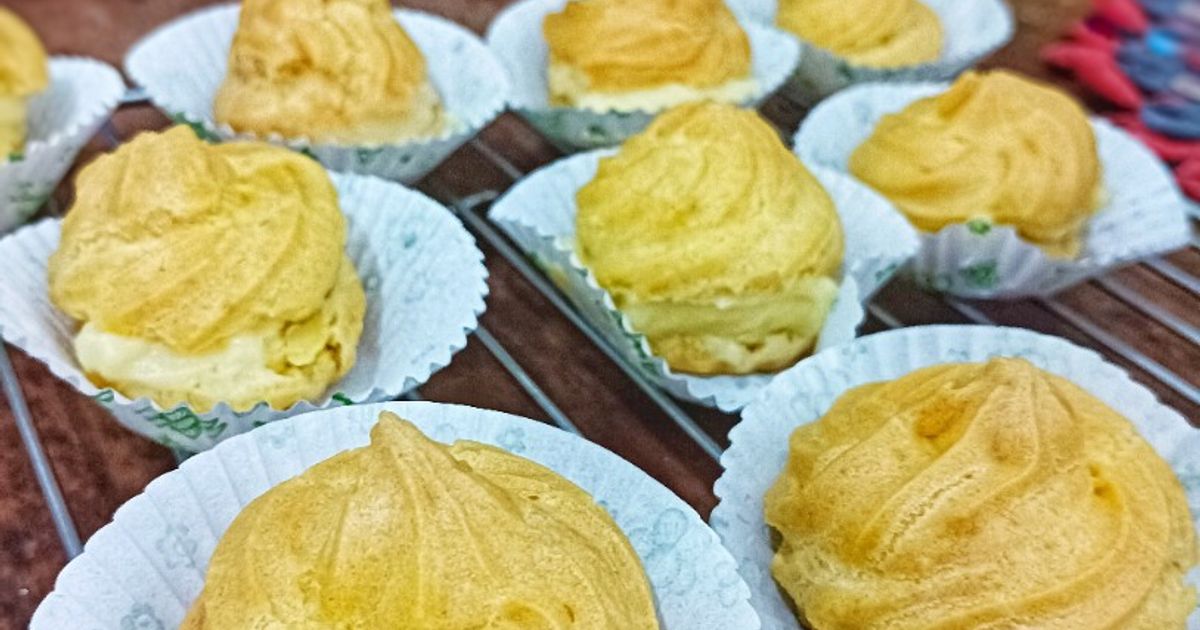 Resep 252. Choux Pastry (Kue Sus Isi Fla) oleh Fauziah Adnan Ummu Sarah ...