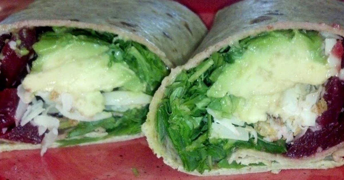 Avocado & Pickled Beet Wrap Recipe by ByteMyPixel