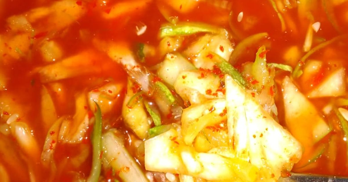 Resep rujak asinan timun rumahan enak dan mudah - Cookpad