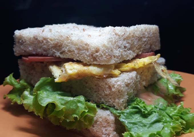 Resep Sandwich roti gandum oleh icha - Cookpad