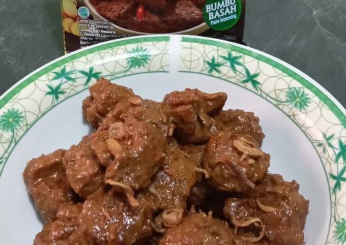 Resep Rendang Bakso (Bumbu Instan Special Racik) oleh Lika Afriani ...