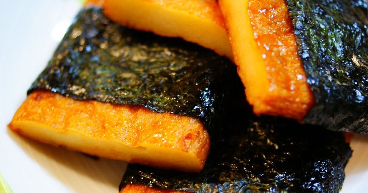 Isobe Yaki Fried Satuma Age With Nori Seaweed Recipe by cookpad.japan