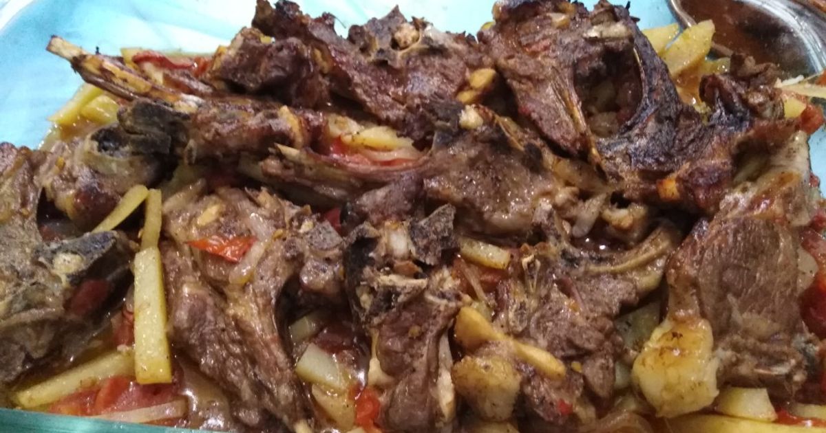 Lamb Chops Tray Bake Recipe By عاشقة الاقصى