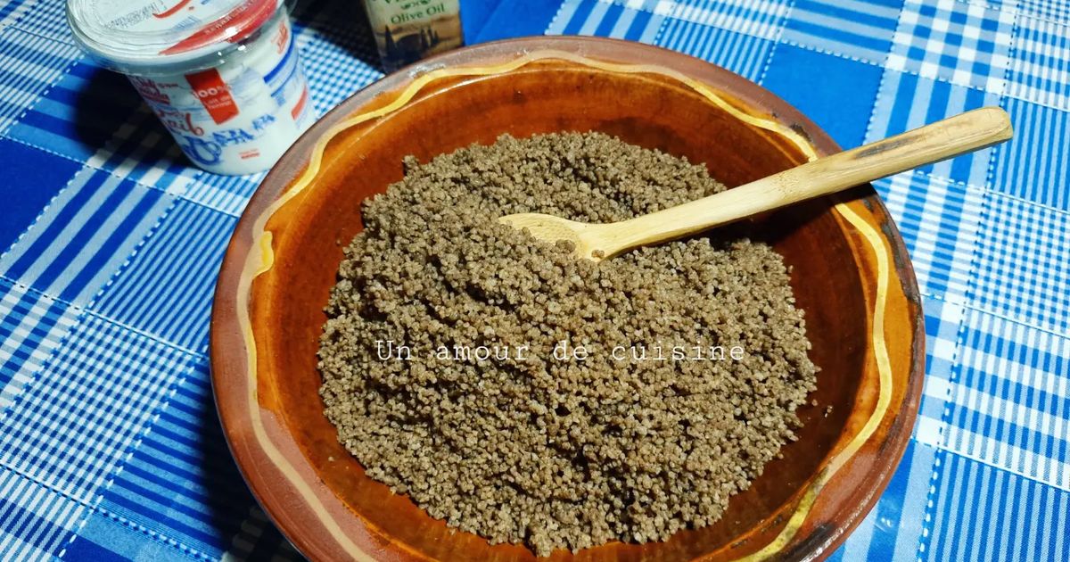Couscous Noir Ou Couscous De Blé Fermenté Au Lait Caillé 🥣 de Un amour ...