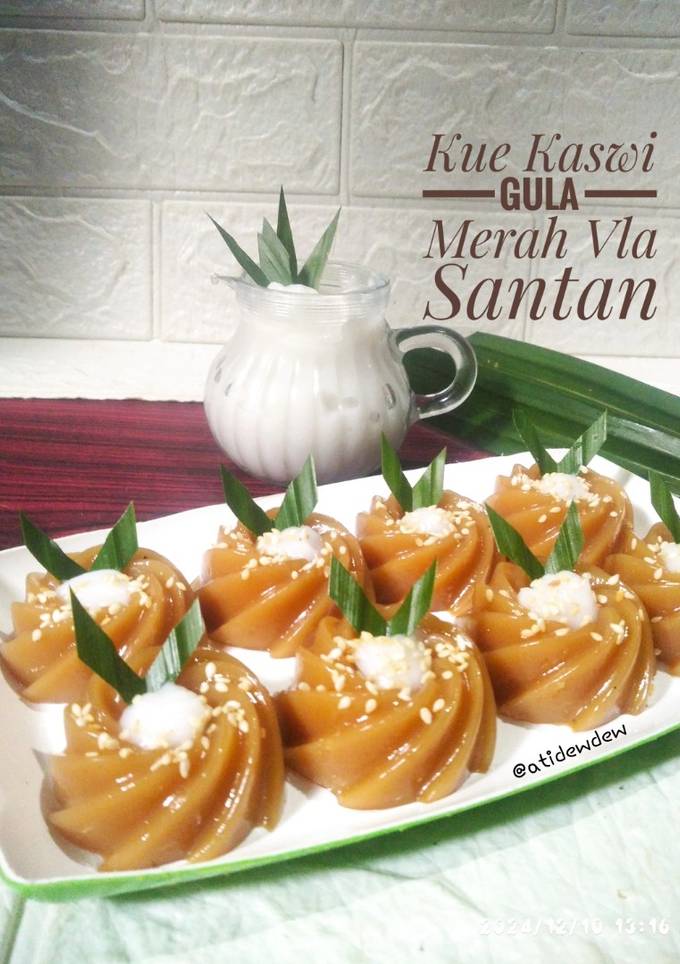 Resep *Kue Kaswi Gula Merah Vla Santan* oleh ati dewanthi - Cookpad