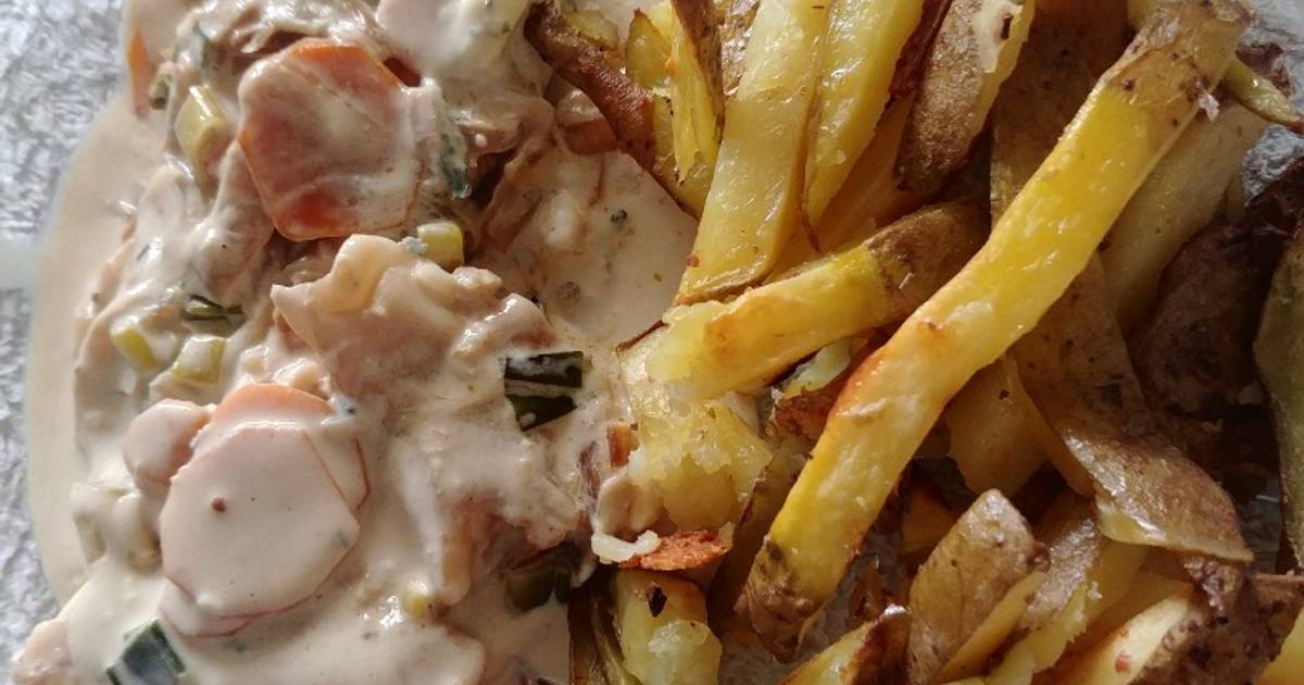 Papas fritas con queso - 196 recetas caseras- Cookpad