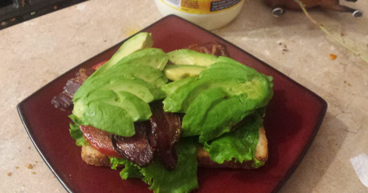 Open Face Blt With Caramelized Bacon N Guac Recipe By Alaskanmyway