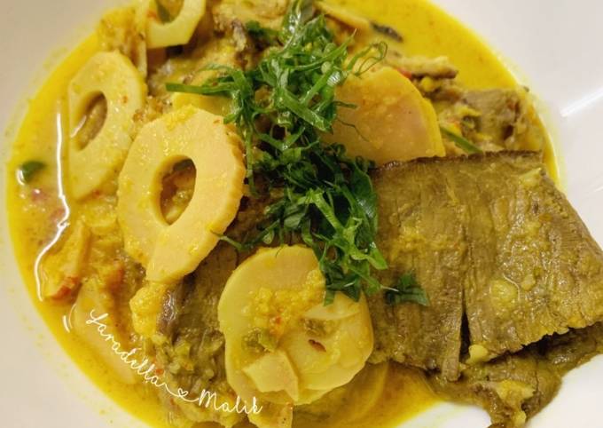 Resipi Masak Lemak Daging Salai & Rebung (Marathon Ramadhan - Daging ...