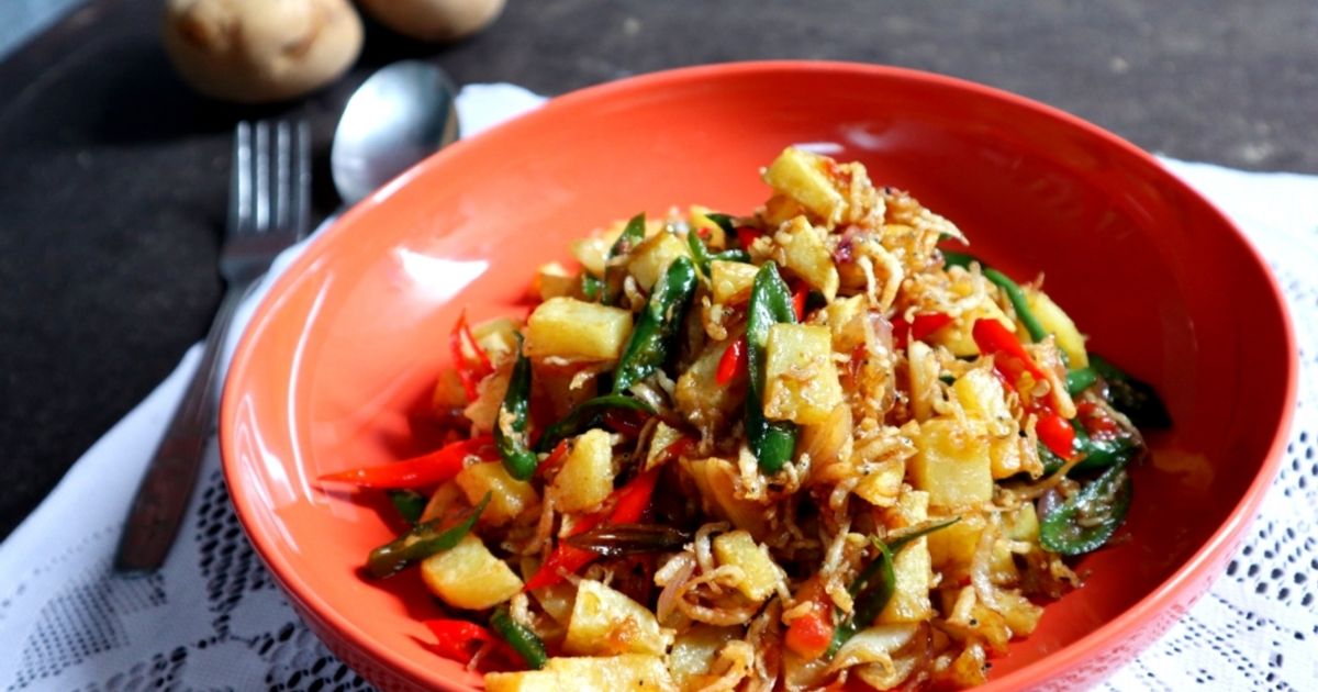 Resep oseng teri kentang rumahan enak dan mudah - Cookpad