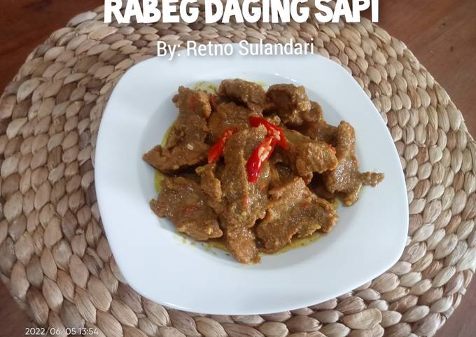 Resep 24= RABEG daging sapi (khas Banten) oleh Retno Sulandari - Cookpad