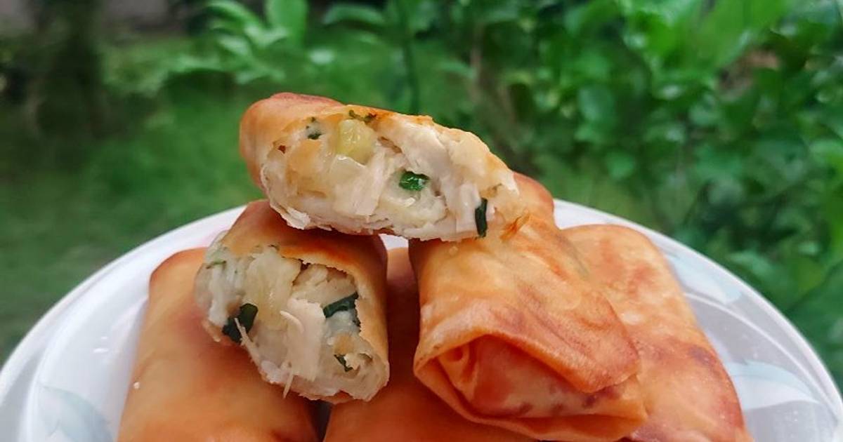 Resep Chicken Pasta Spring Rolls oleh Kartikasari Kh - Cookpad