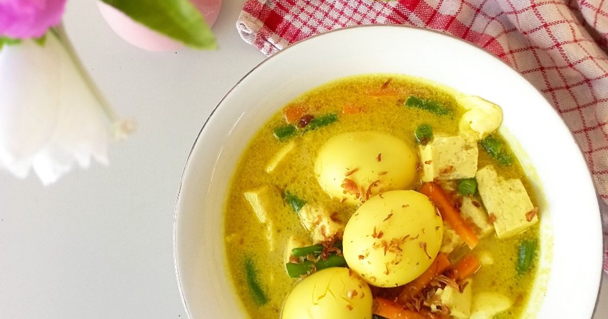 Resep Kari Tahu Telur Sayur oleh Idda Fitria Putri 🍕 - Cookpad