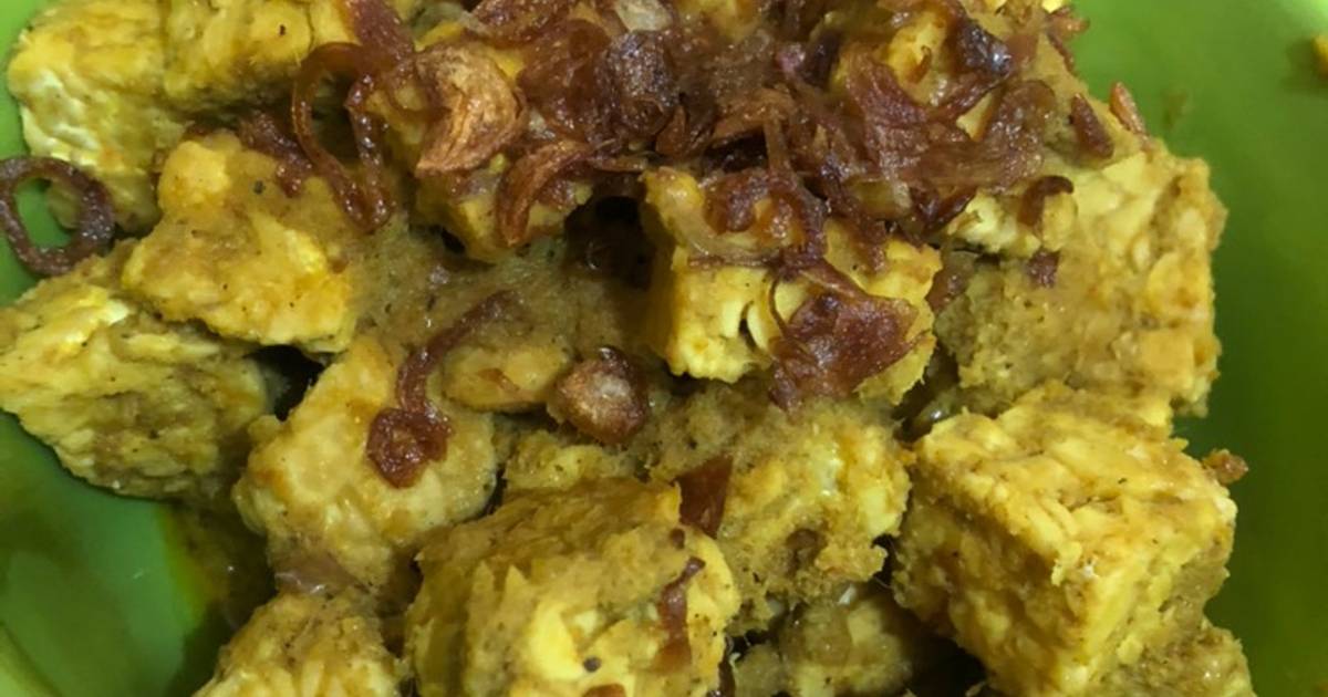 Resep Tempe bumbu kuning oleh cheephie ariezka - Cookpad