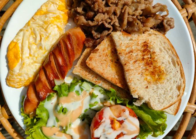 Resep American Breakfast oleh gayatrifitria - Cookpad