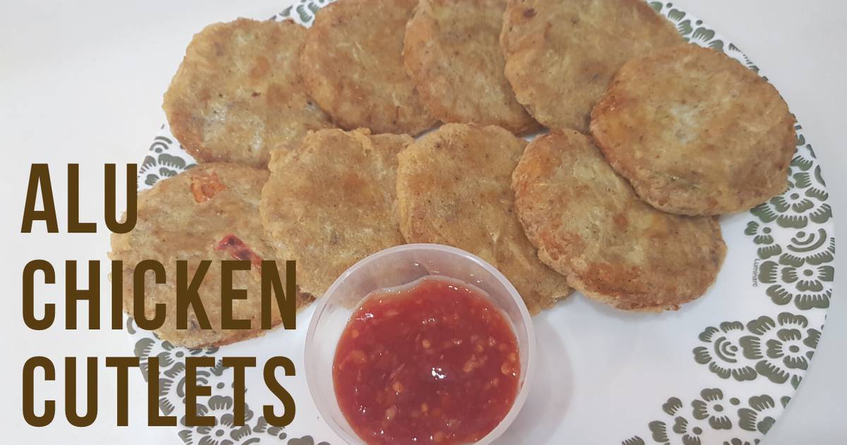 Alu chicken cutlets Recipe by Mehwish Bilal - Cookpad