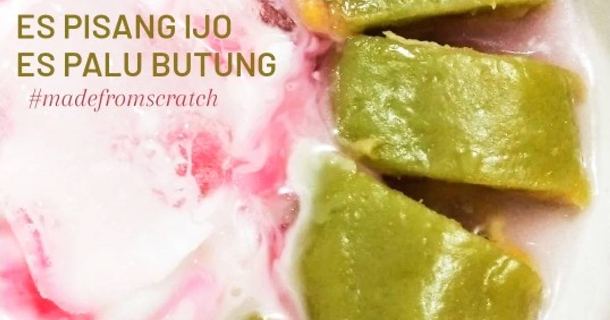 Resep Es Pisang Ijo/Es Palu Butung oleh Augie Felicia - Cookpad