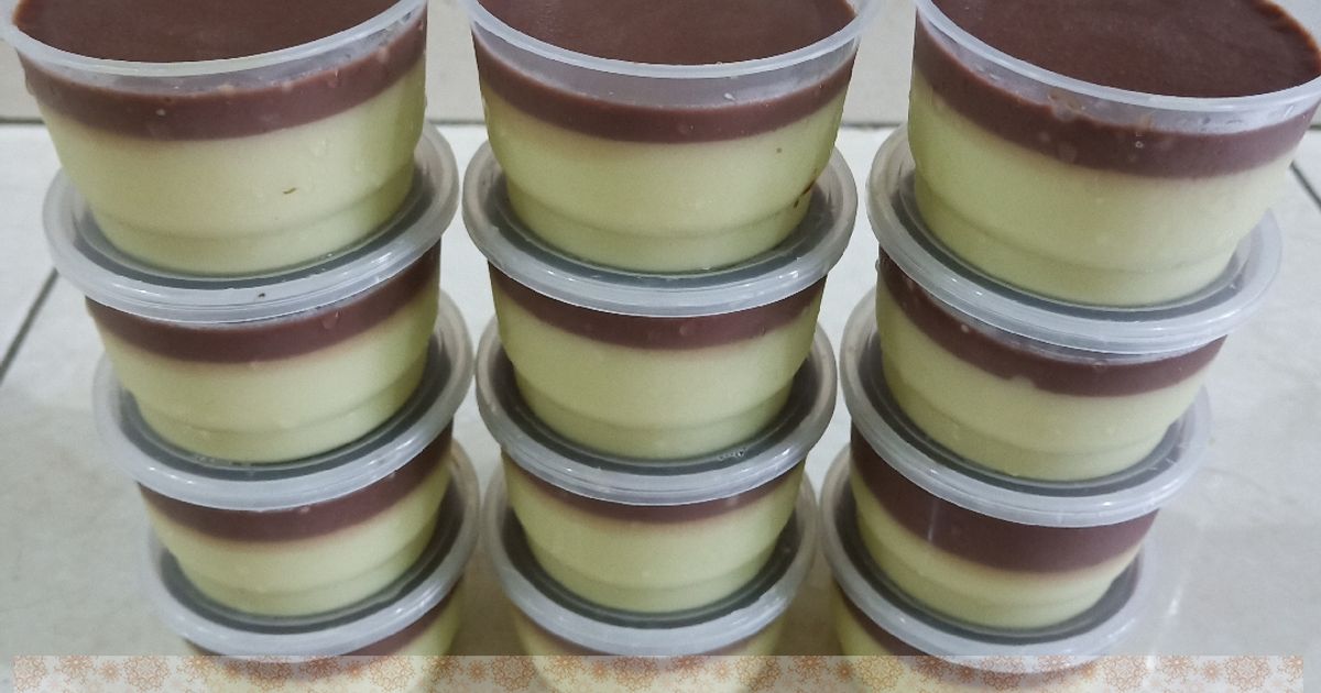 Resep puding coklat buah cup rumahan enak dan mudah - Cookpad