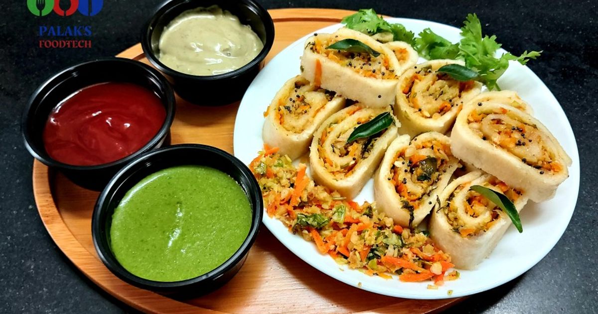 Veg. Suji Rolls Recipe by Palak Sheth - Cookpad