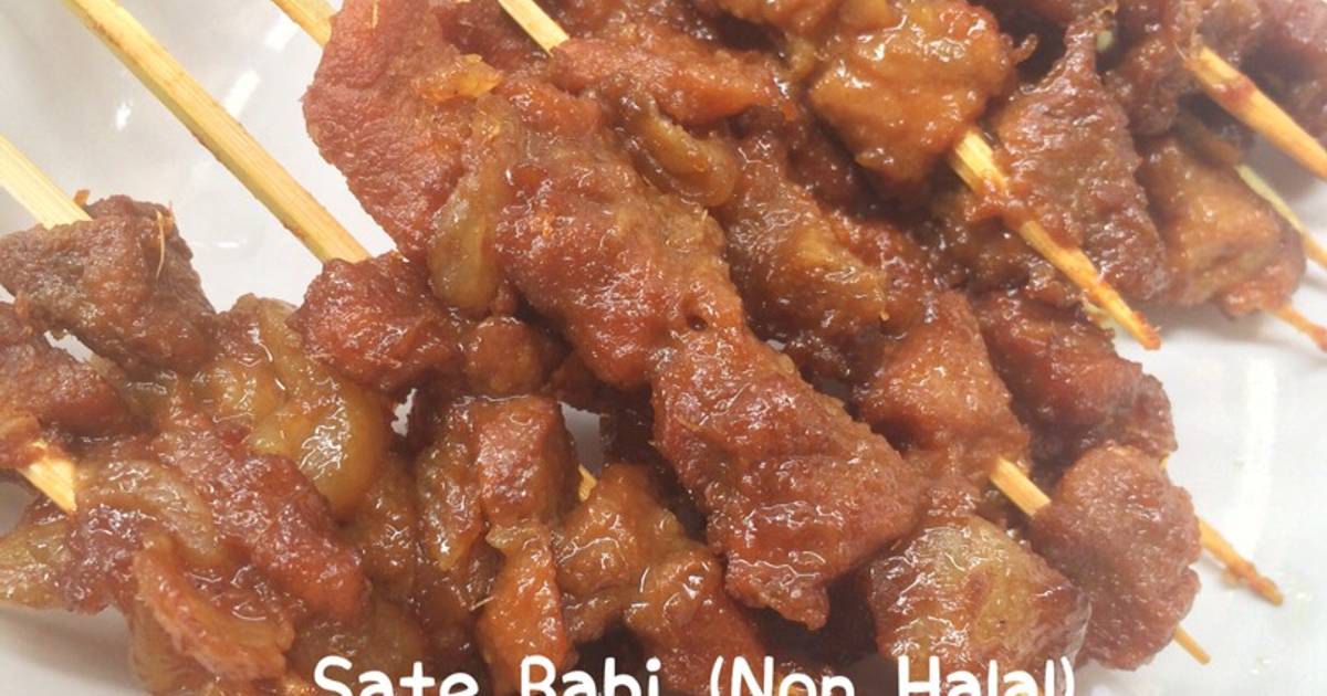 Resep Sate Babi (Non Halal) oleh Imelda (Dapur Momji) - Cookpad