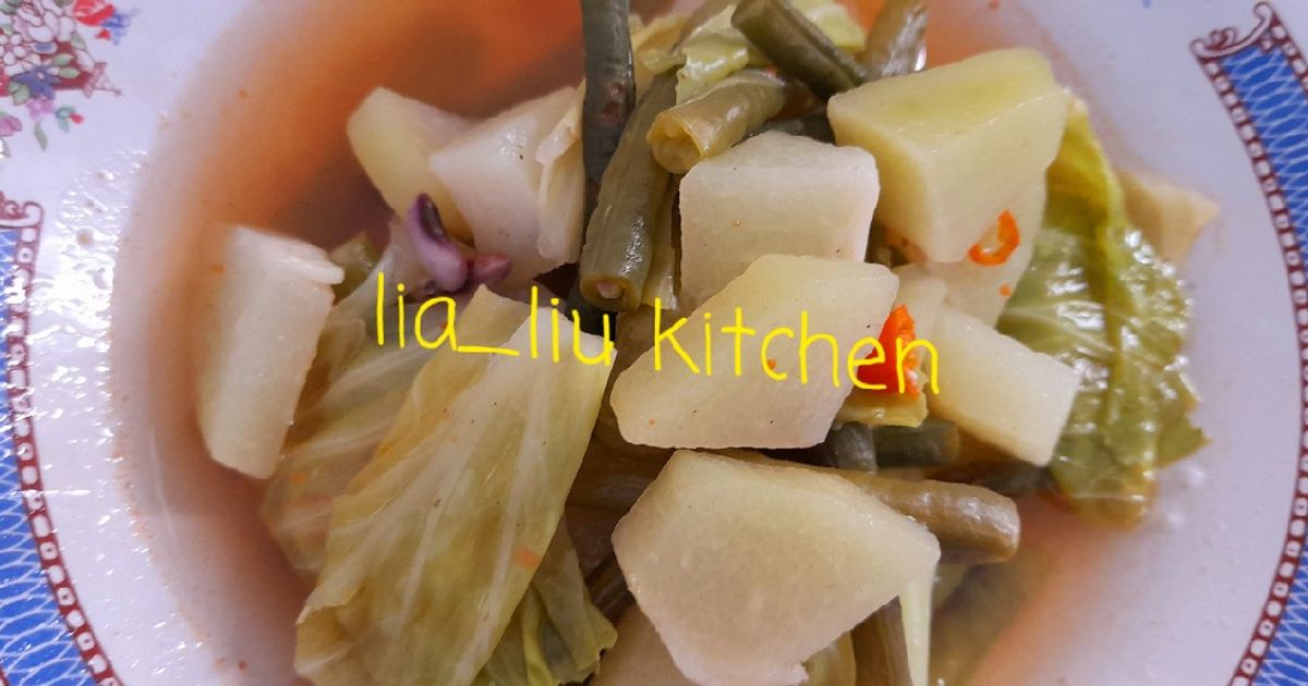 Resep Sayur Asem Bumbu Merk Racik oleh lia liu🍎 - Cookpad