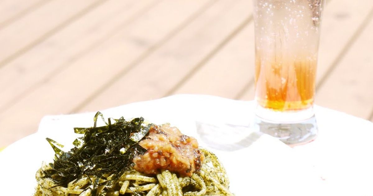 Ume And Shiso Leaf Genovese Pasta Recipe by cookpad.japan