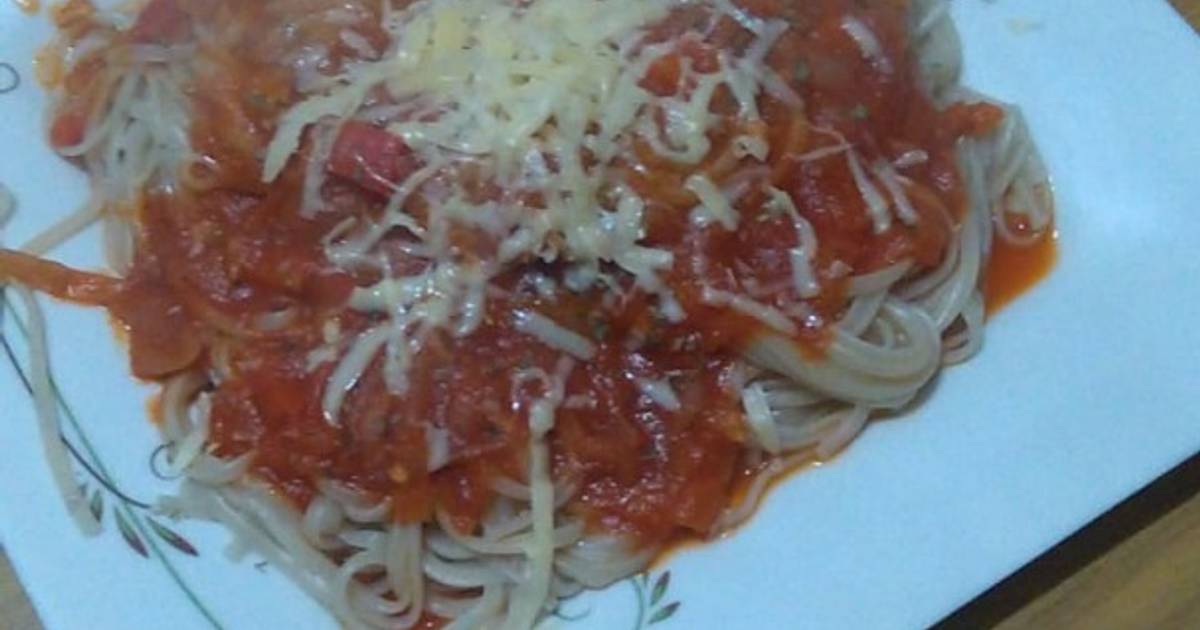 Fideo con tuco Receta de Sol- Cookpad