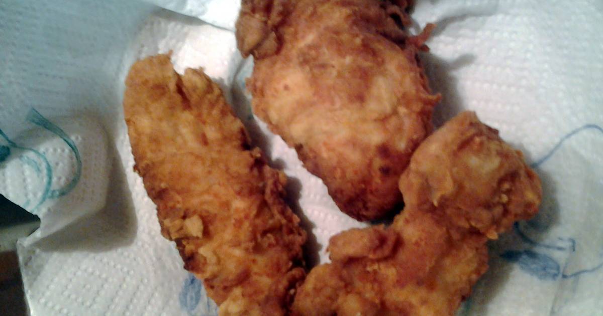 simple fried chicken Recipe by skunkmonkey101 - Cookpad